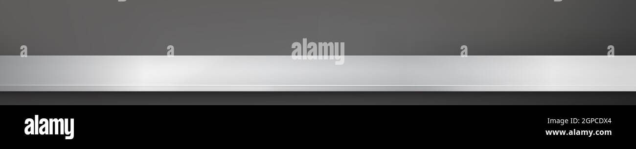 Metal kitchen countertop, iron texture, large table on a black ...