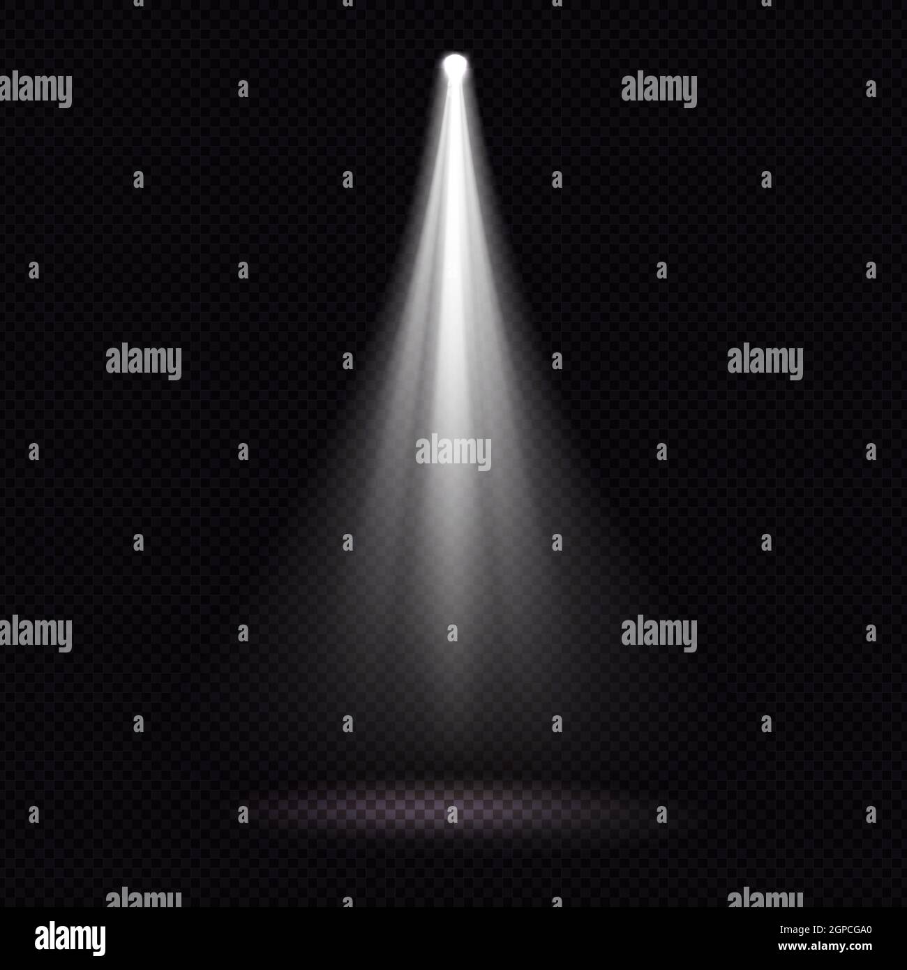 Realistic lighting, light rays on a dark background - Vector ...