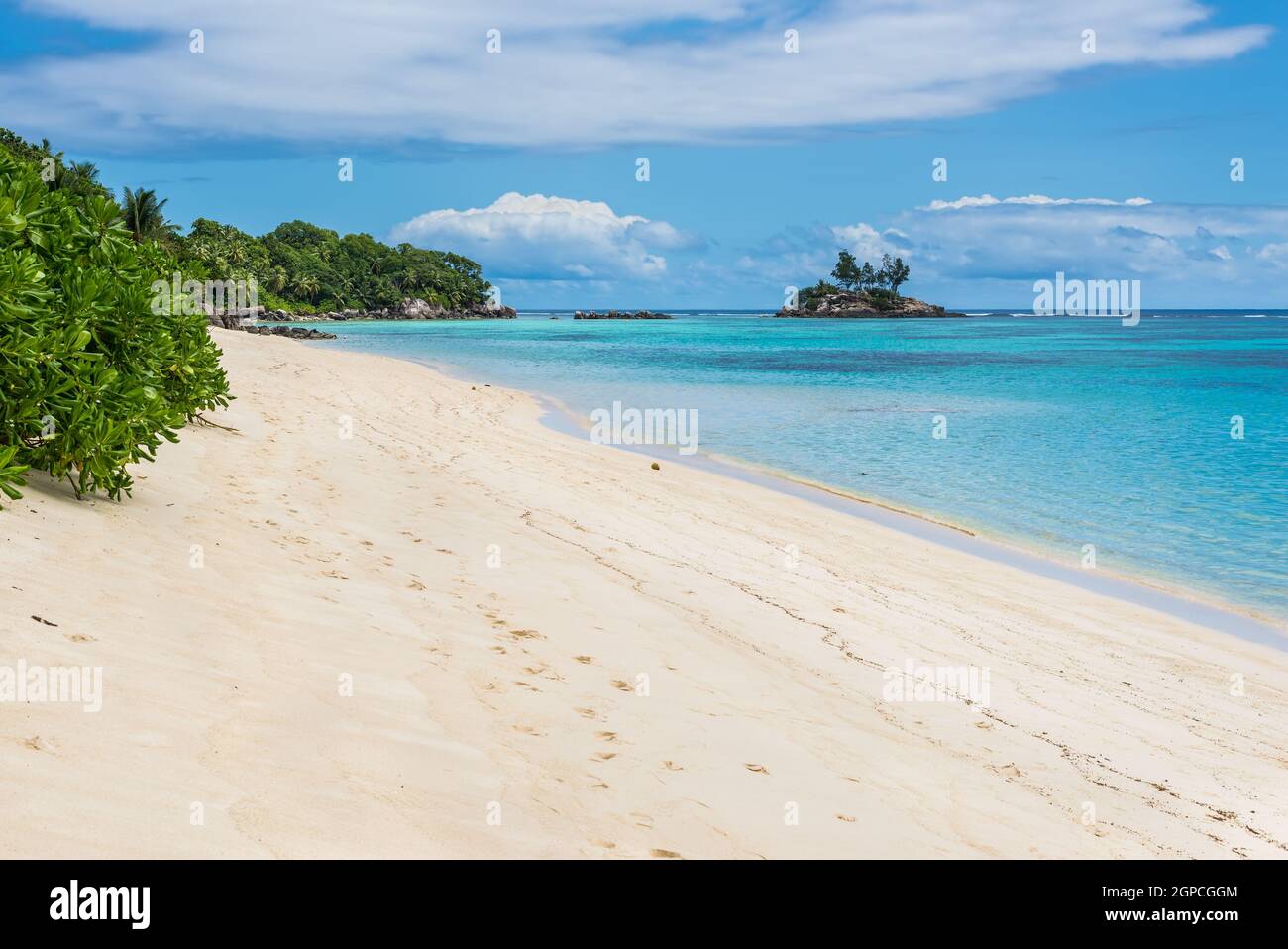 Tropical beach Anse Royale at island Mahe, Seychelles - vacation ...