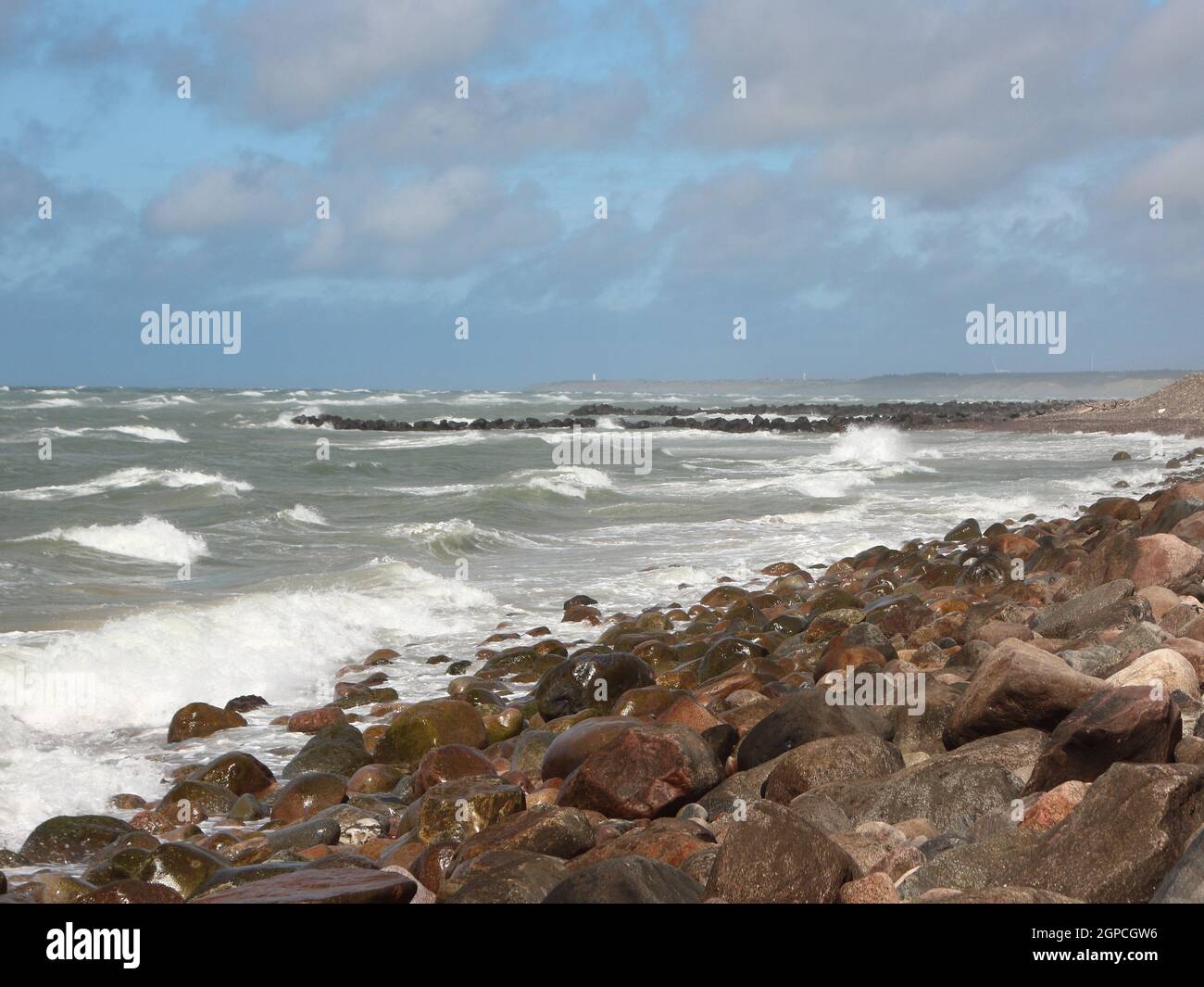 Forceful and devastating Denmark Northern Coastline with Horizon and ...