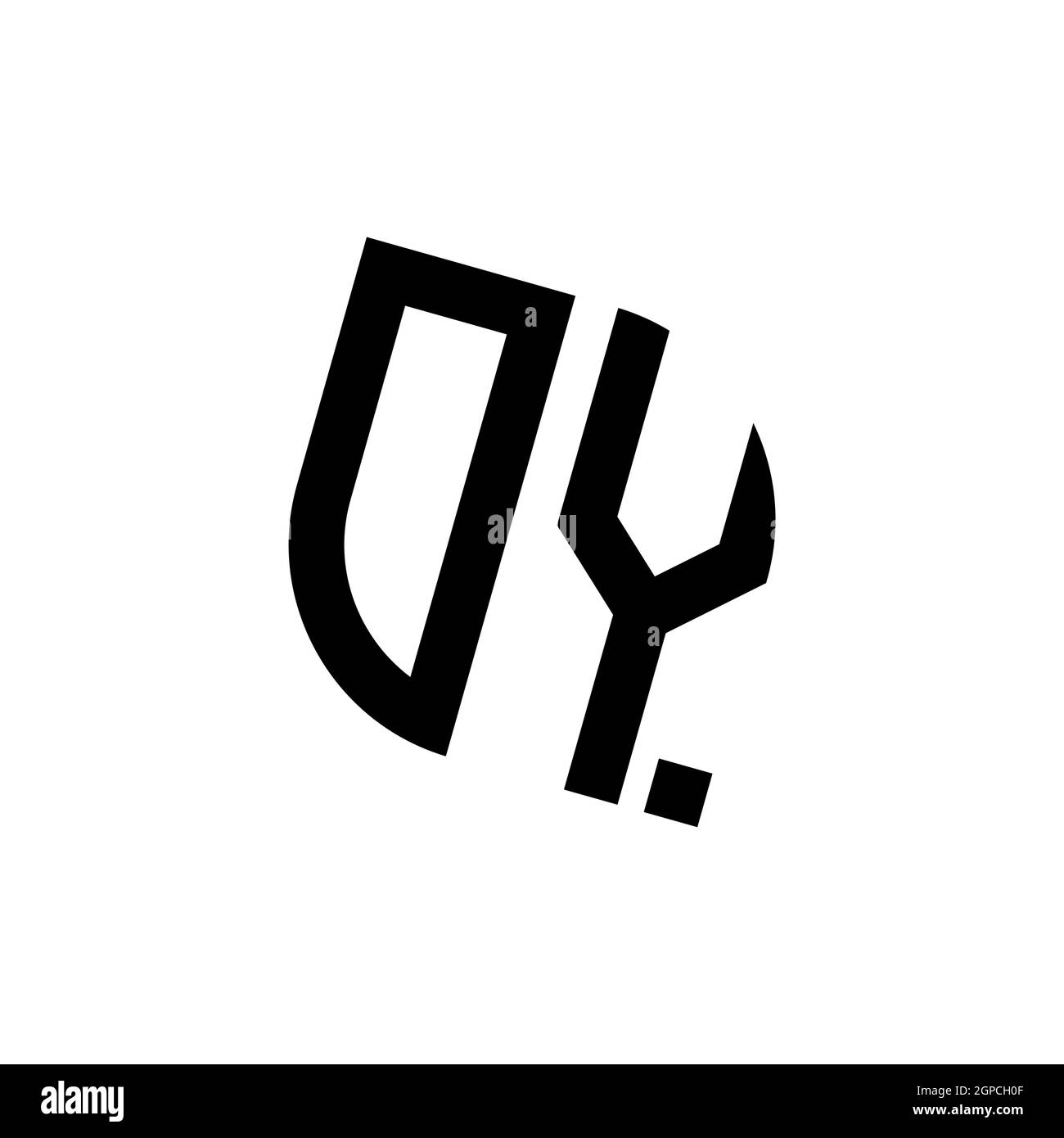 OY logo with geometric shape vector monogram design template isolated on white background Stock ...