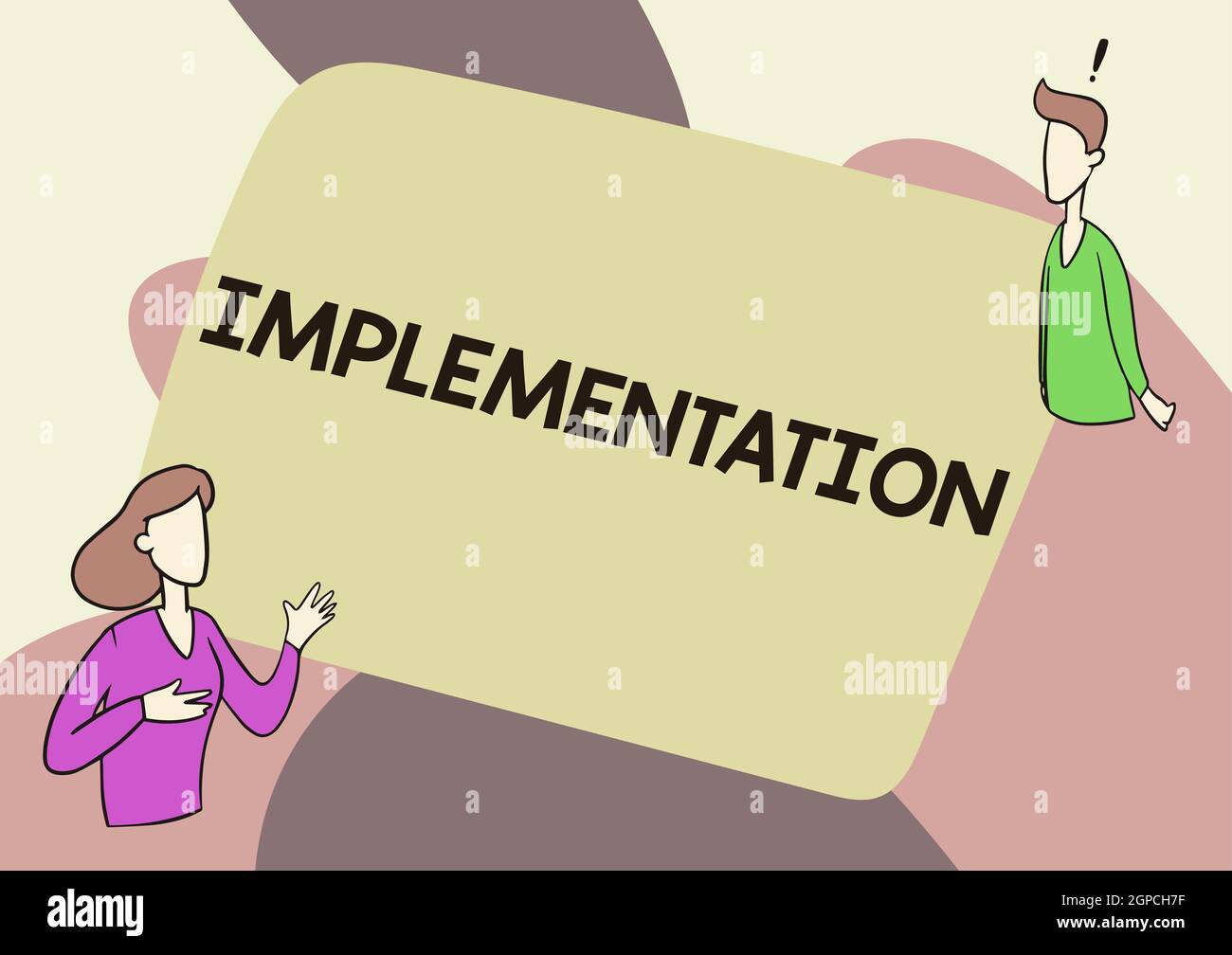 Text showing inspiration Implementation. Business overview The process ...