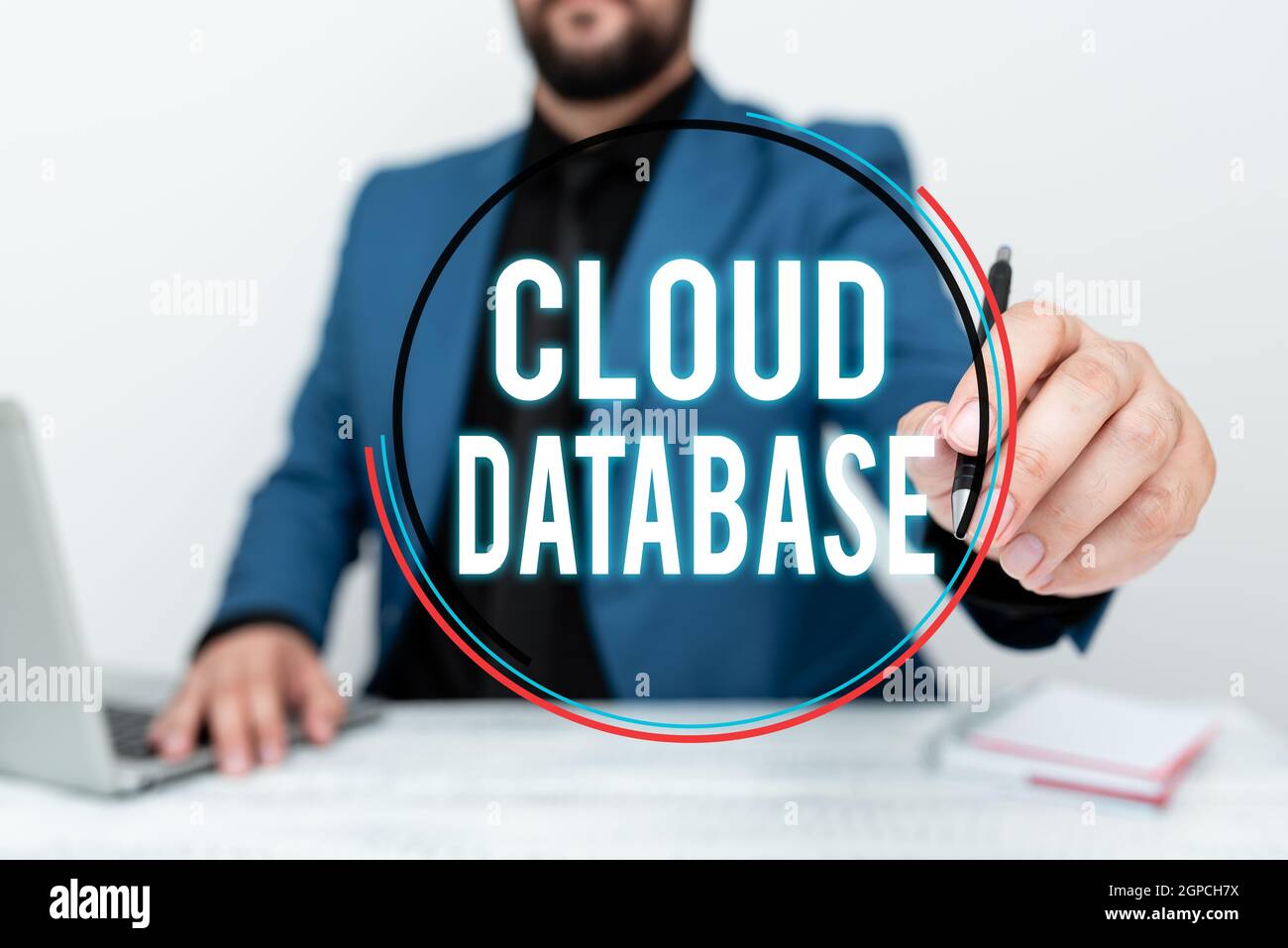 Handwriting Text Cloud Database Concept Meaning Optimized Or Built For