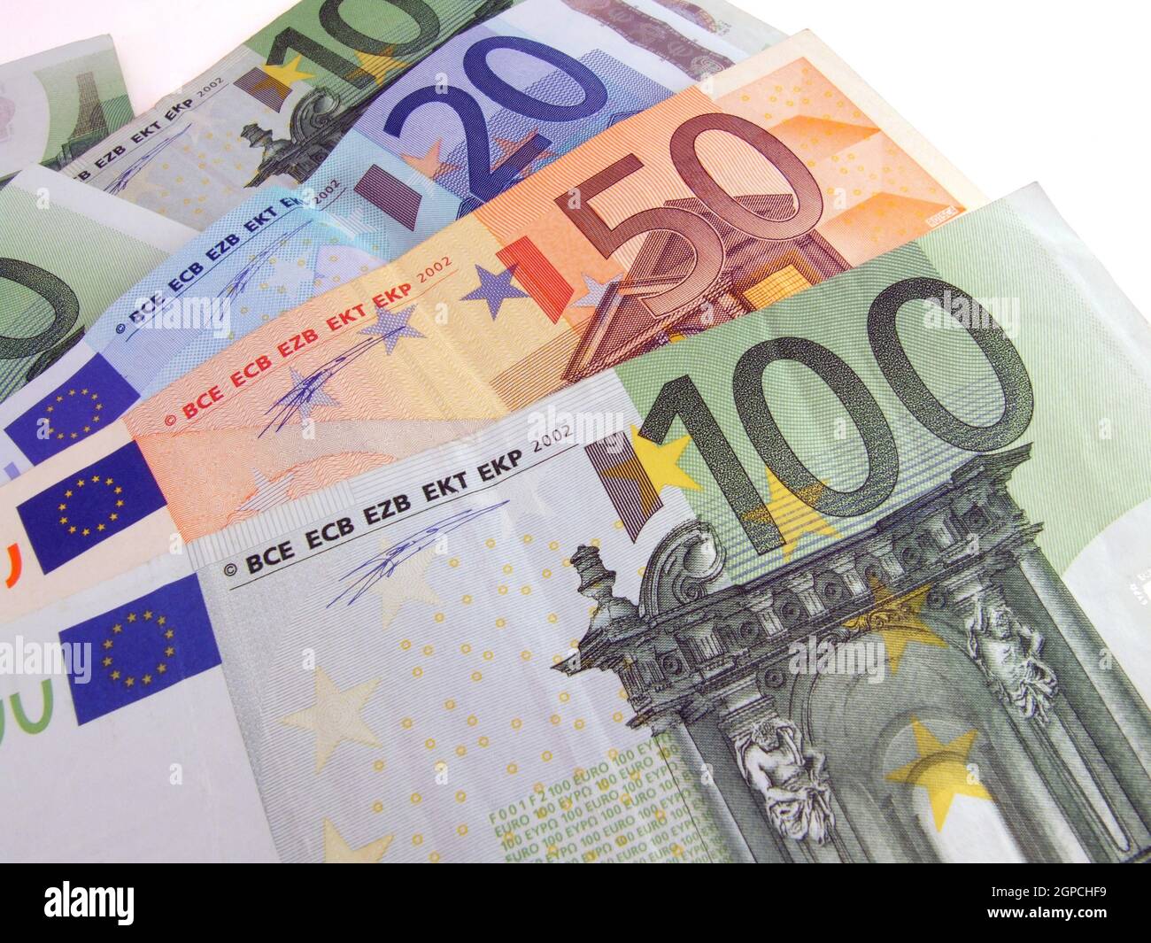Bunch 50 euro bills hi-res stock photography and images - Alamy