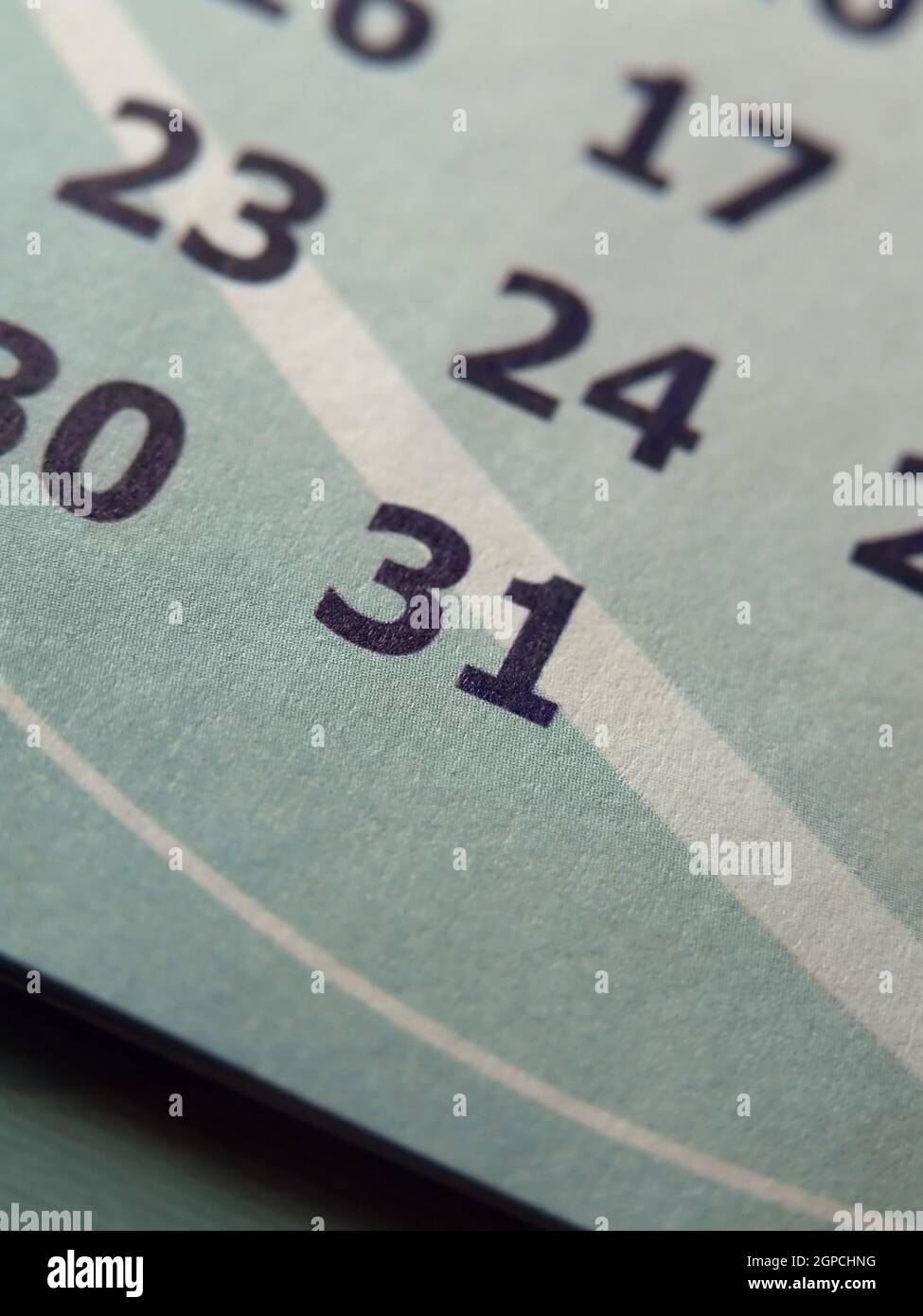 December 31st calendar hi-res stock photography and images - Alamy