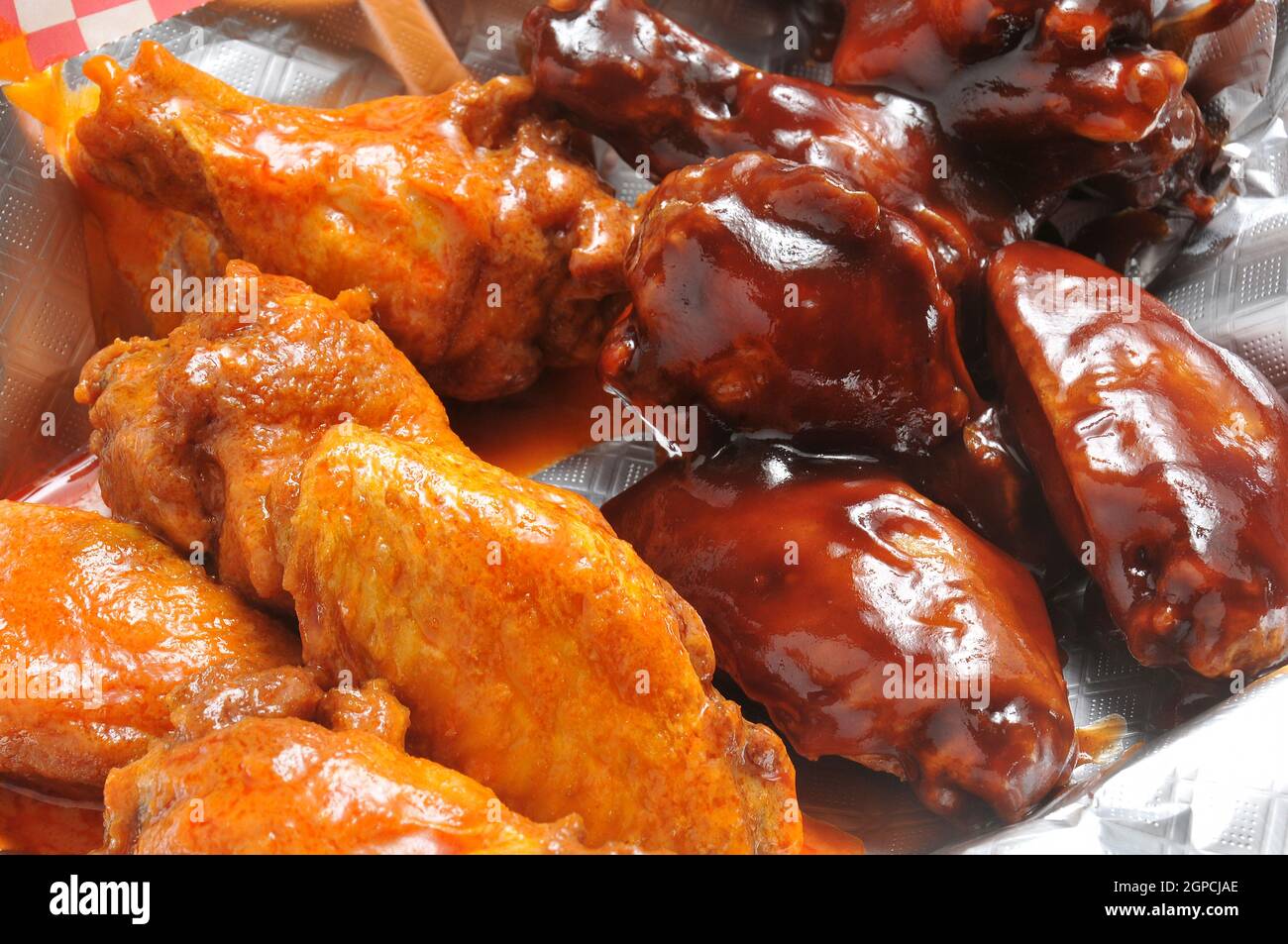 Authentic American cuisine food best known as buffalo hot wings Stock ...