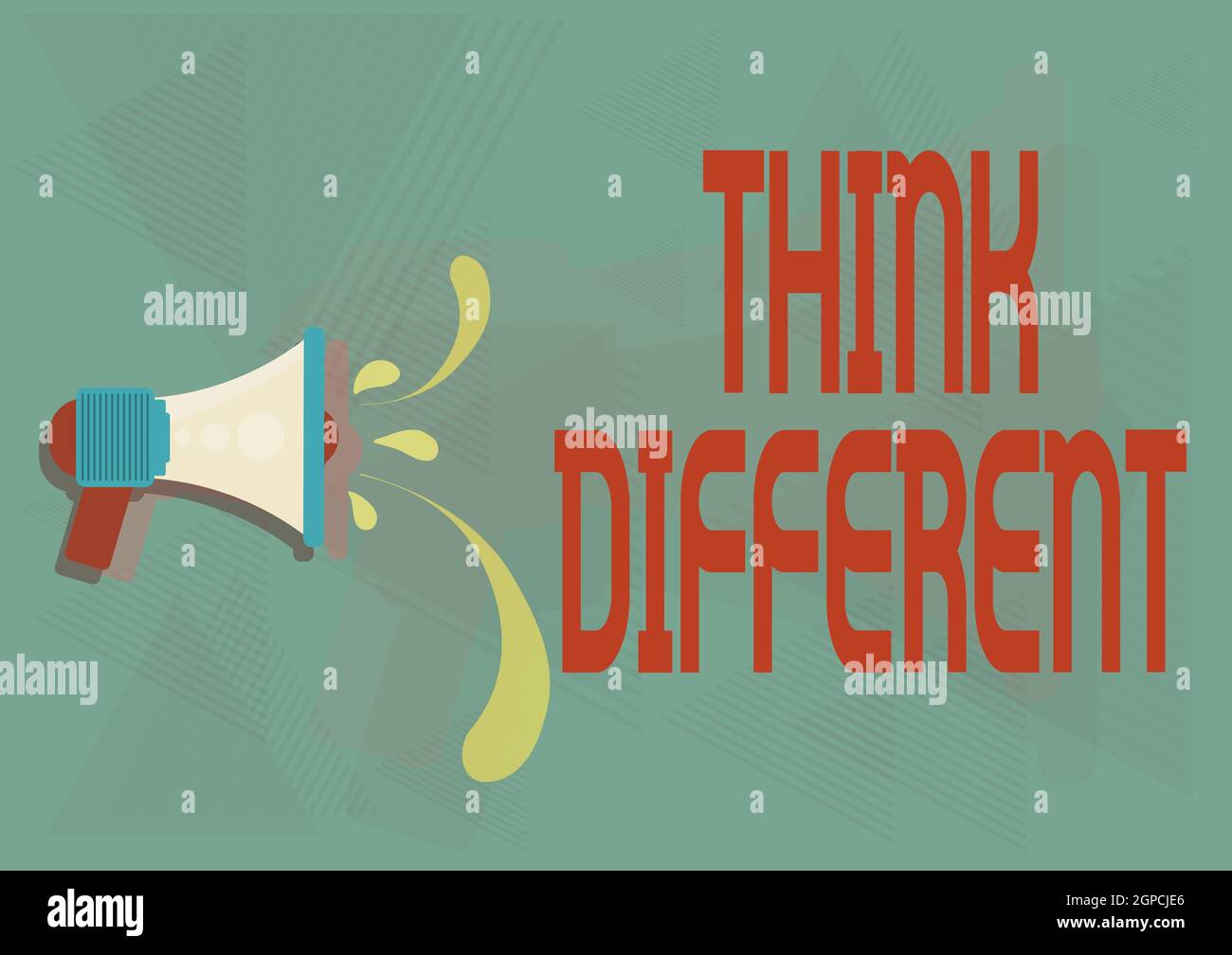 Conceptual display Think Different. Business idea be unique with your ...