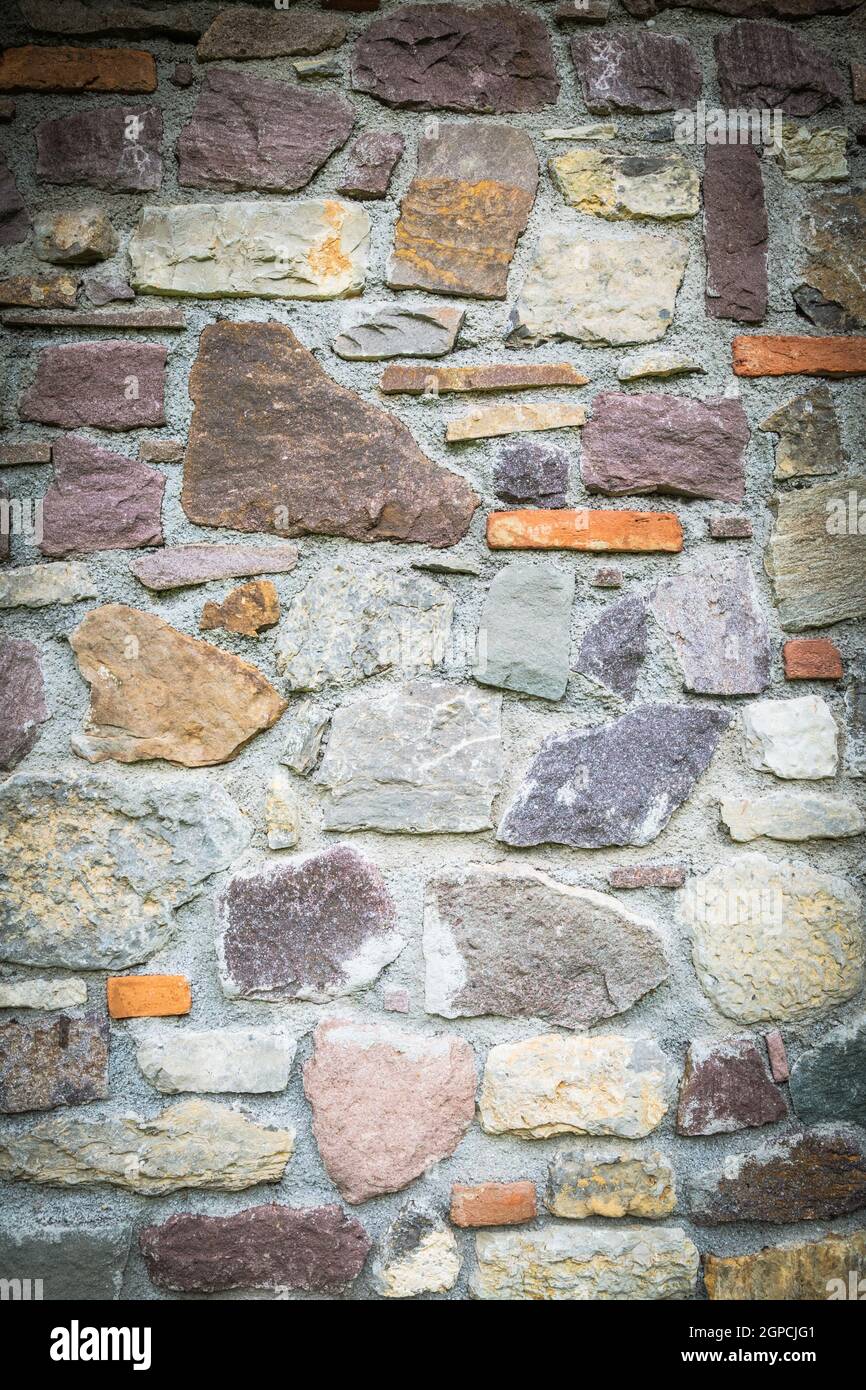 Old castle stone wall texture background, vertical orientation Stock ...