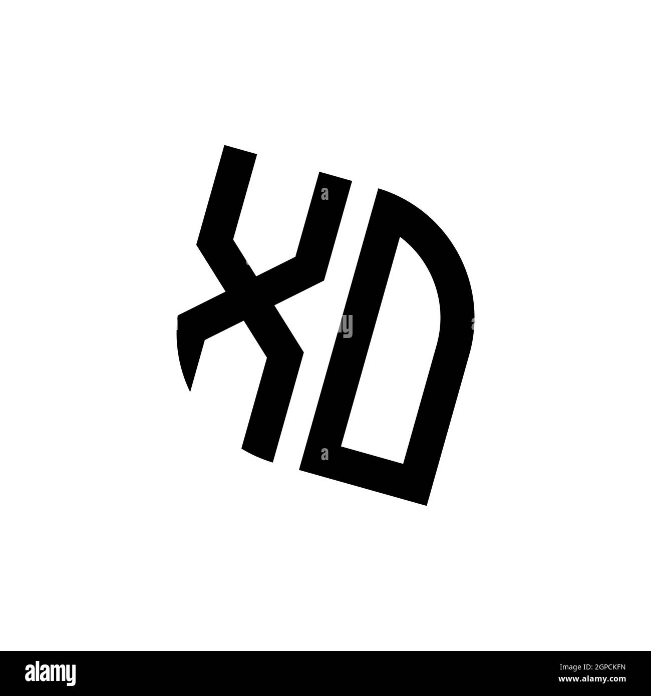 XO logo with geometric shape vector monogram design template isolated ...