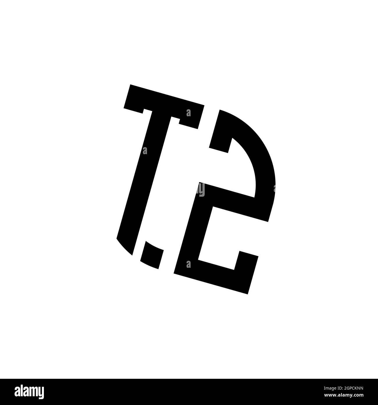 TZ logo with geometric shape vector monogram design template isolated on white background Stock ...