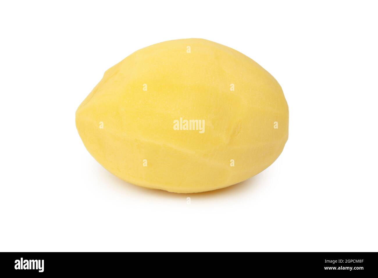 Raw peeled potato isolated on white background. With clipping path ...