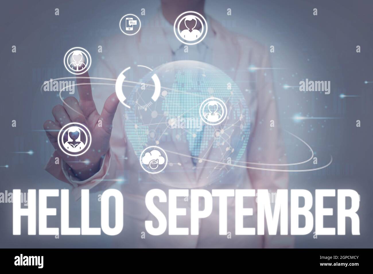 Handwriting text Hello September. Word Written on Eagerly wanting a ...