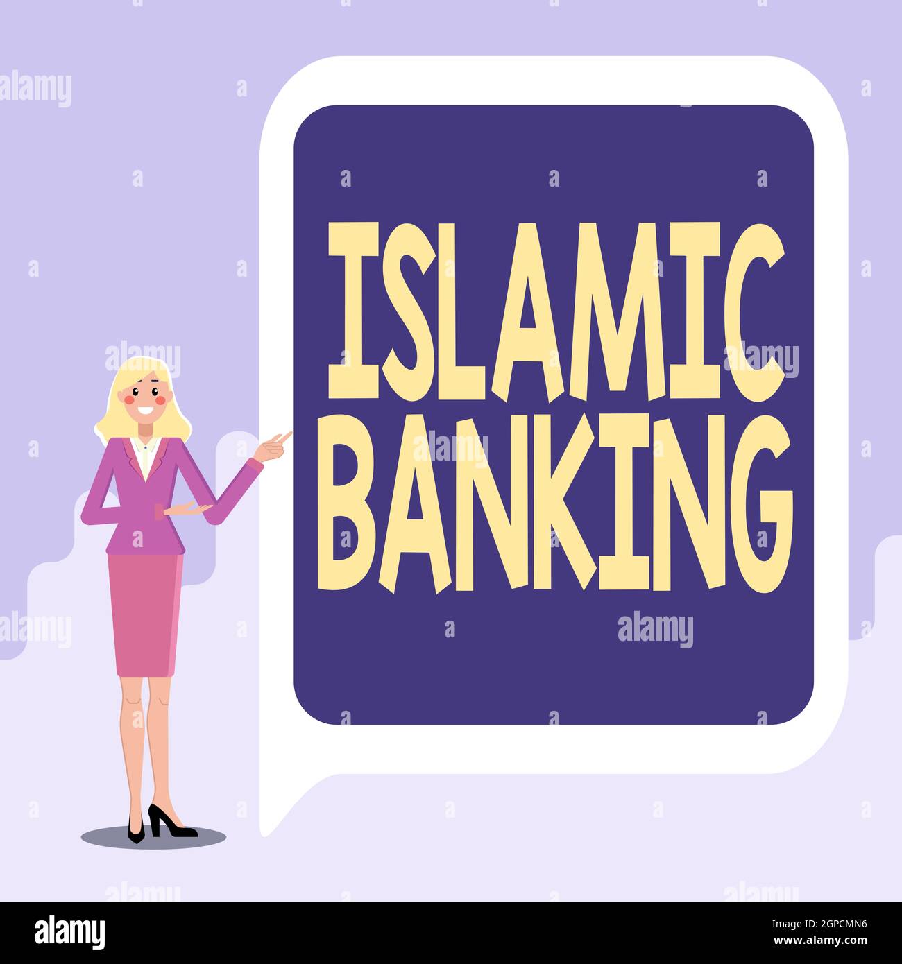 Conceptual display Islamic Banking. Word for Banking system based on ...