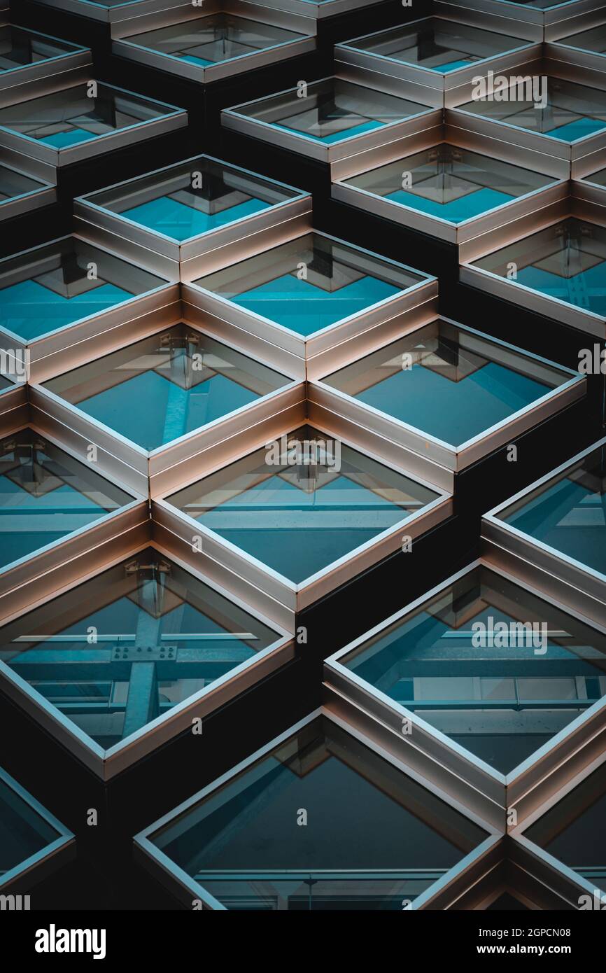 Modern architectural design of a building exterior Stock Photo - Alamy