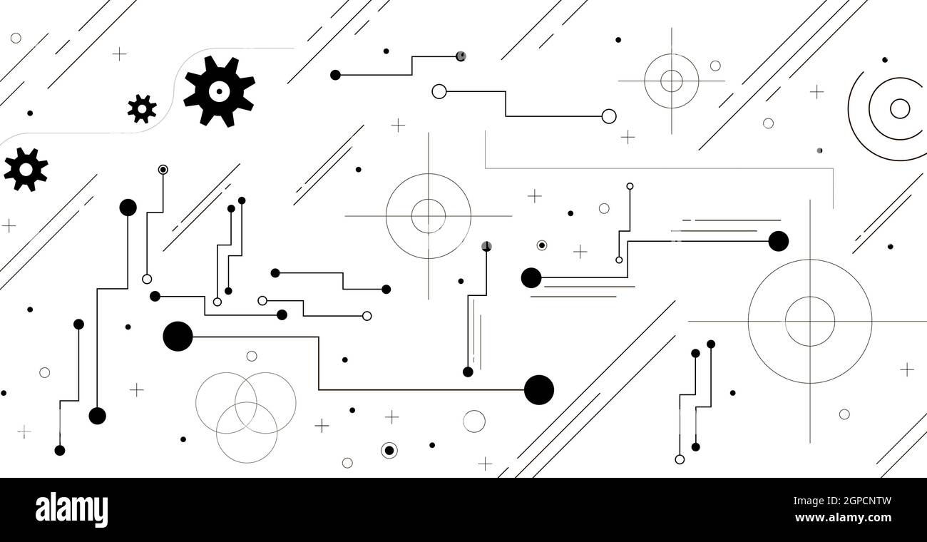 Abstract background of different geometric shapes - Vector illustration ...