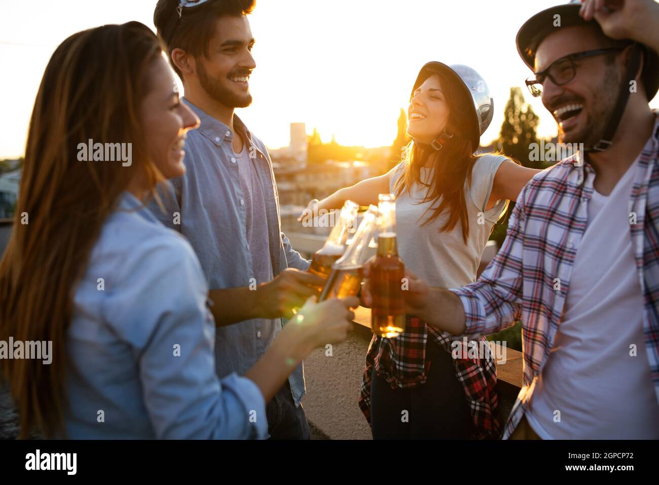 Friends enjoying the summer hi-res stock photography and images - Alamy