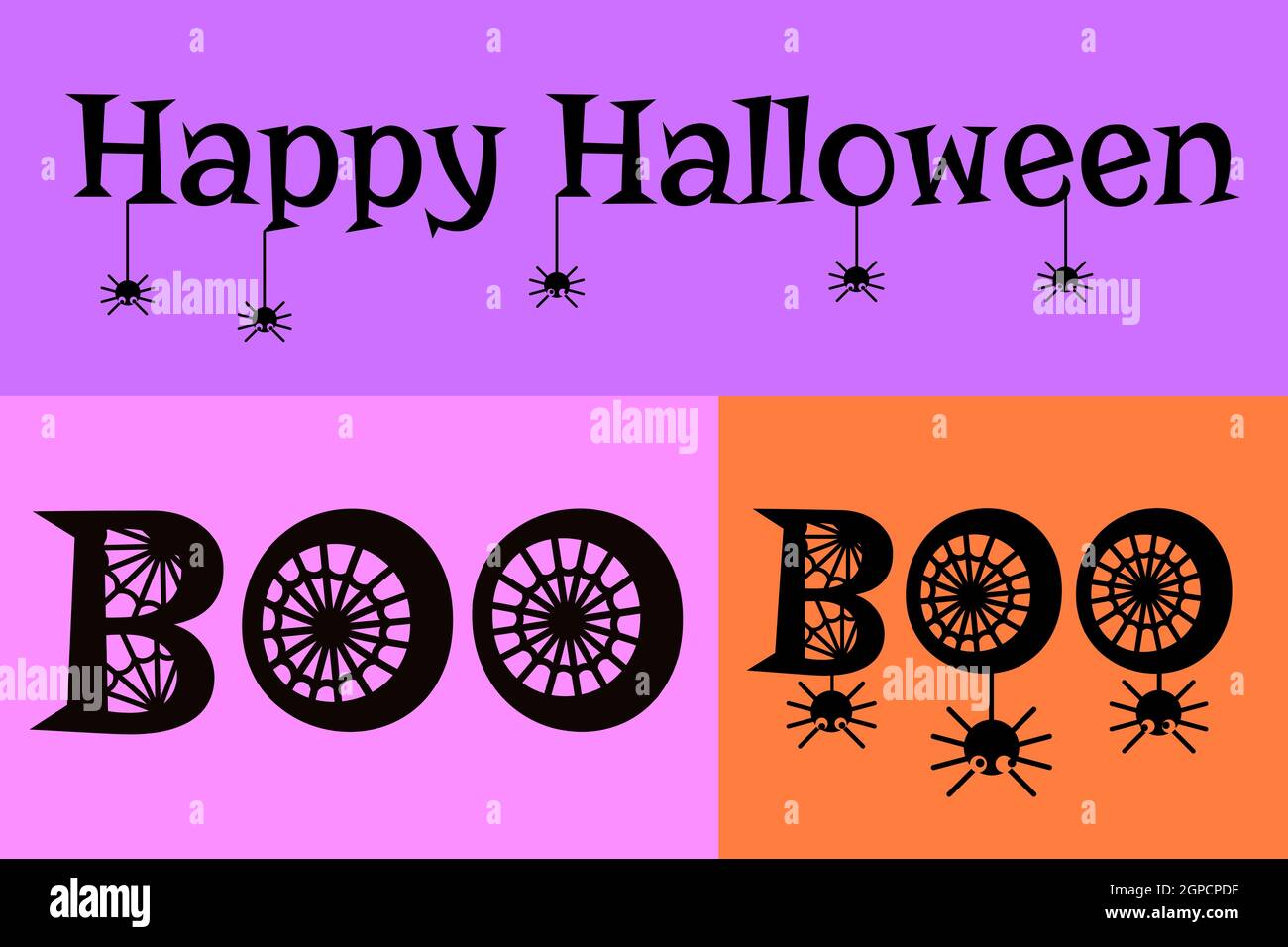 Spooky spiders web Stock Vector Images - Alamy