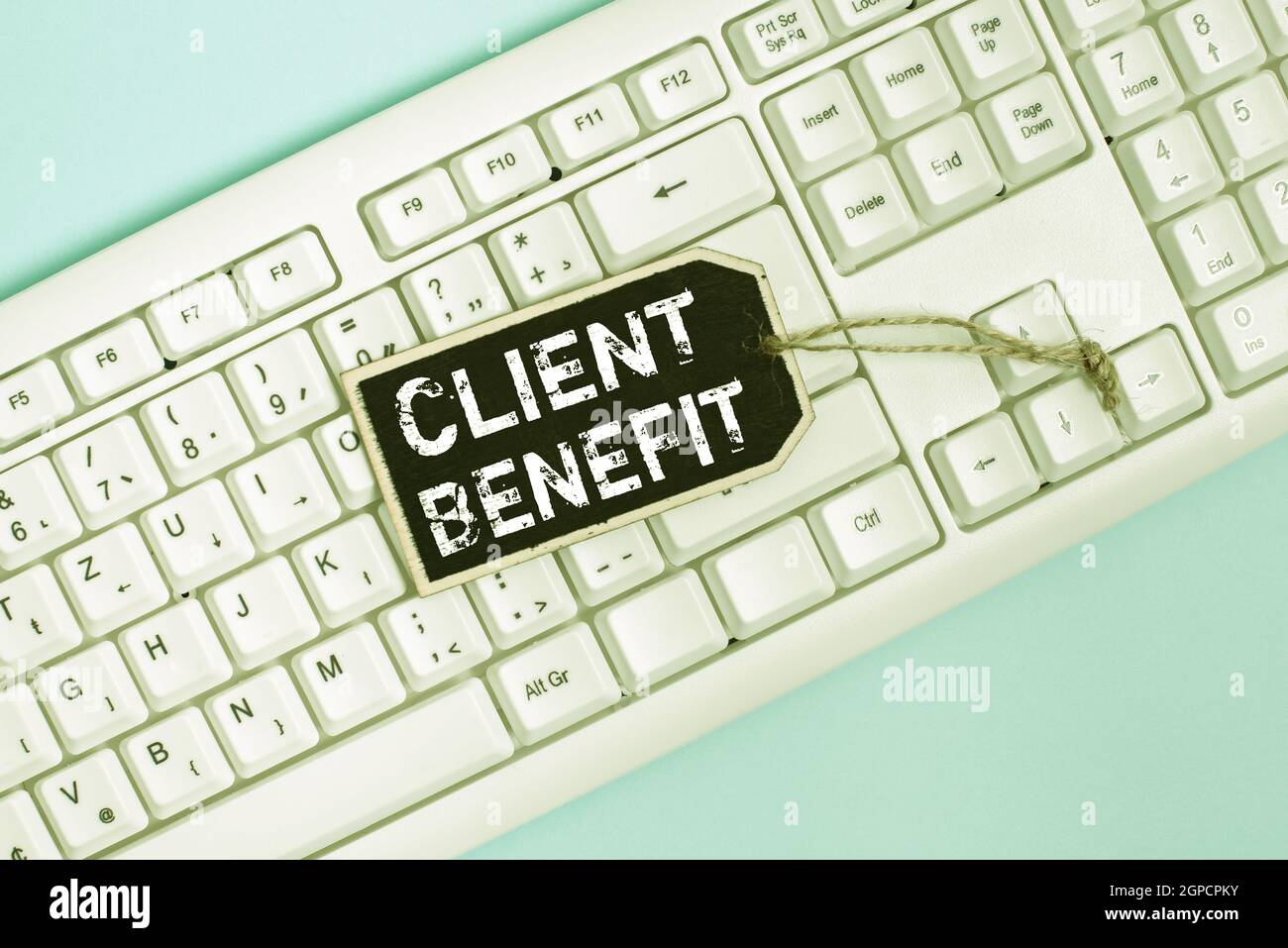 Conceptual display Client Benefit. Business approach The real or ...