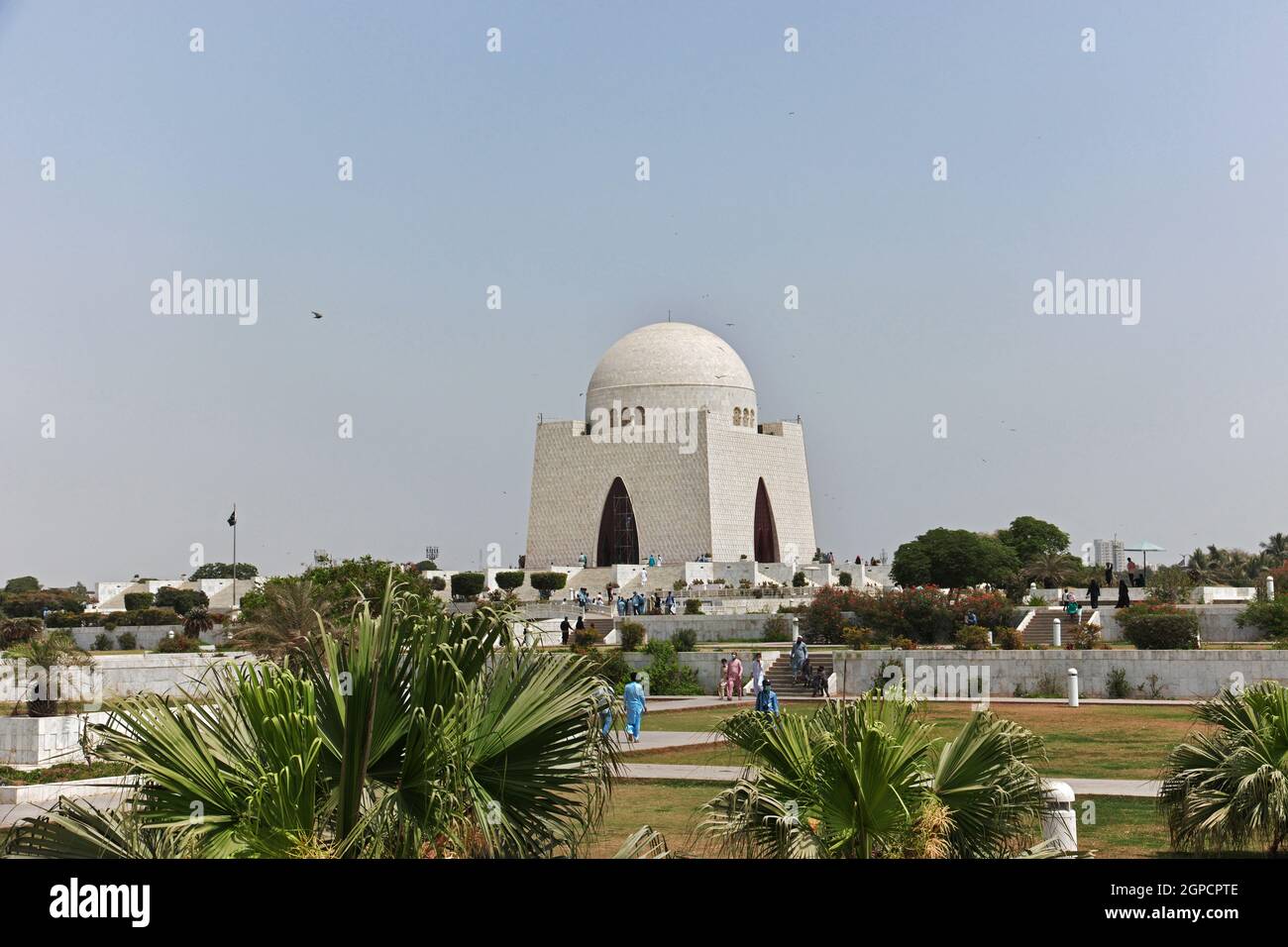Mazar E Quaid, Jinnah Mausoleum, the tomb in Karachi, Pakistan Stock ...
