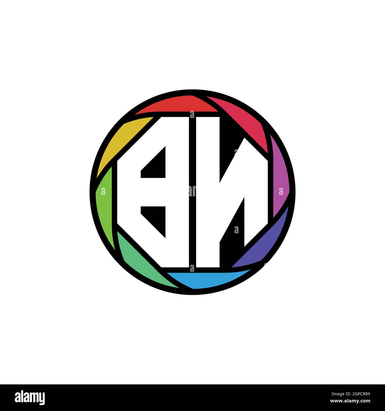 Letter bn vector vectors hi-res stock photography and images - Alamy