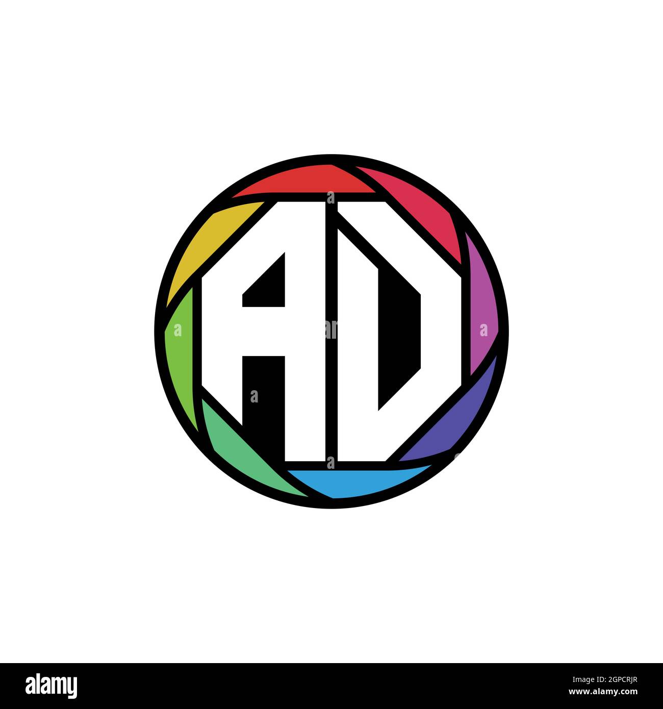 Ad letter logo Cut Out Stock Images & Pictures - Alamy