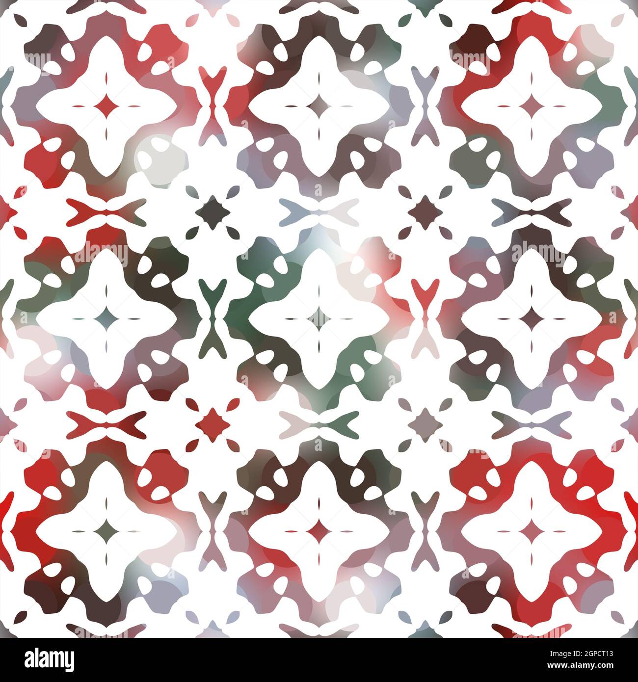 Seamless white on color interior wall tile style surface pattern design ...