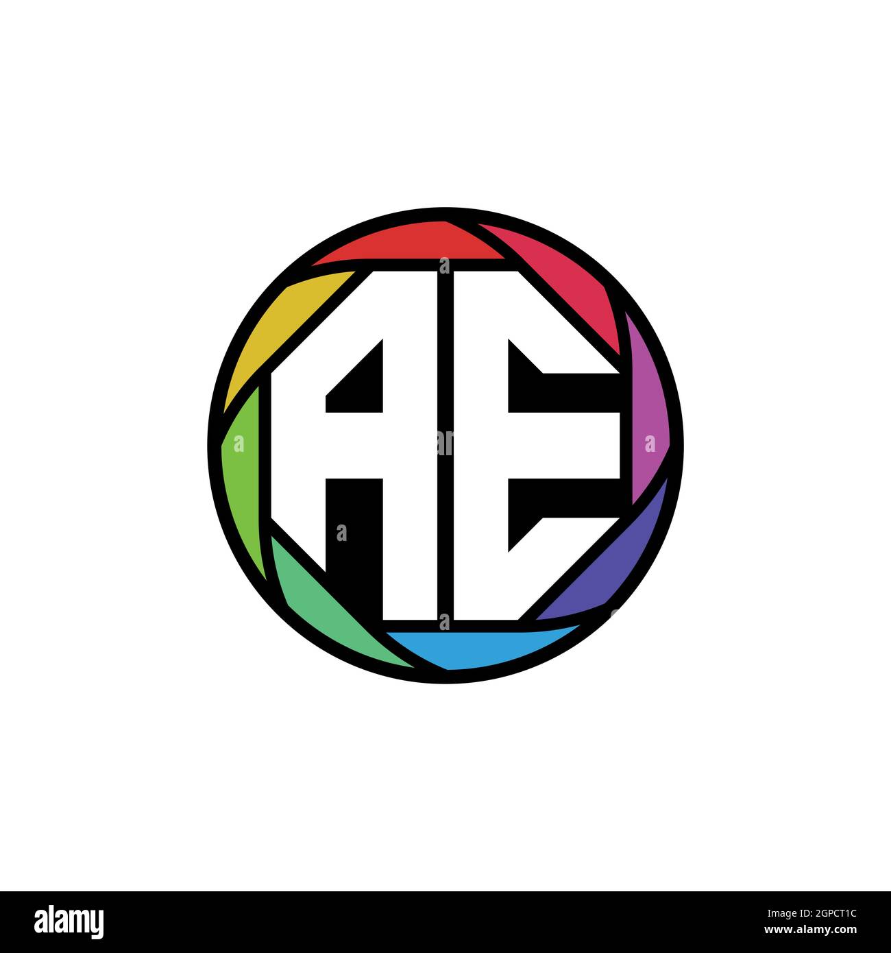 Ae letter vector vectors hi-res stock photography and images - Alamy