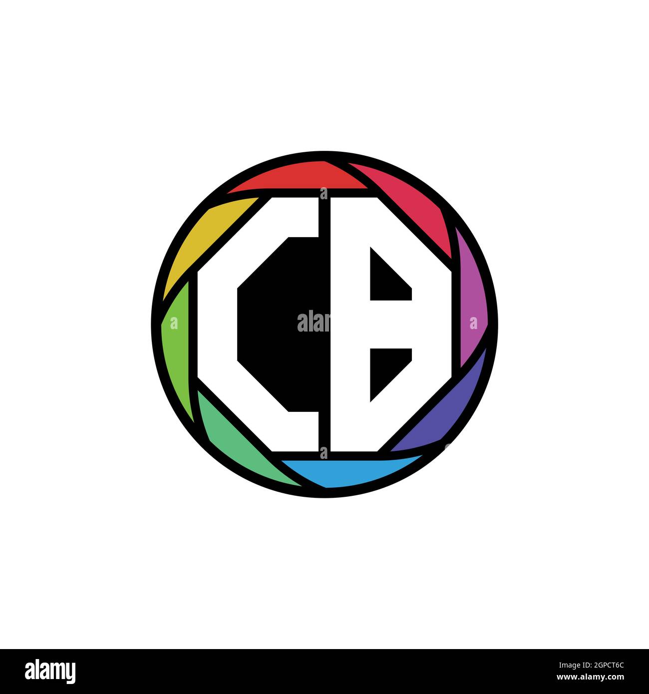 Letter cb vector vectors hi-res stock photography and images - Alamy