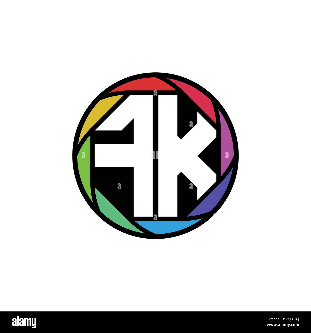 Fk letter logo hi-res stock photography and images - Alamy