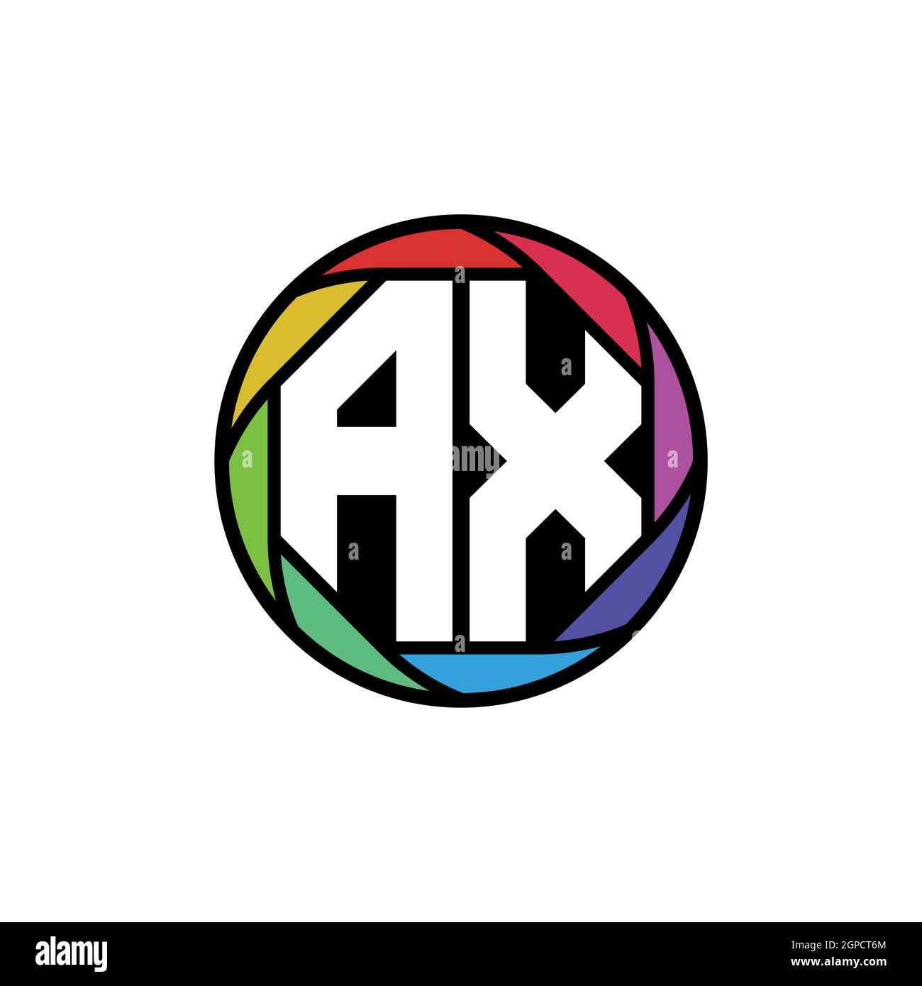 Circle ax letter hi-res stock photography and images - Alamy