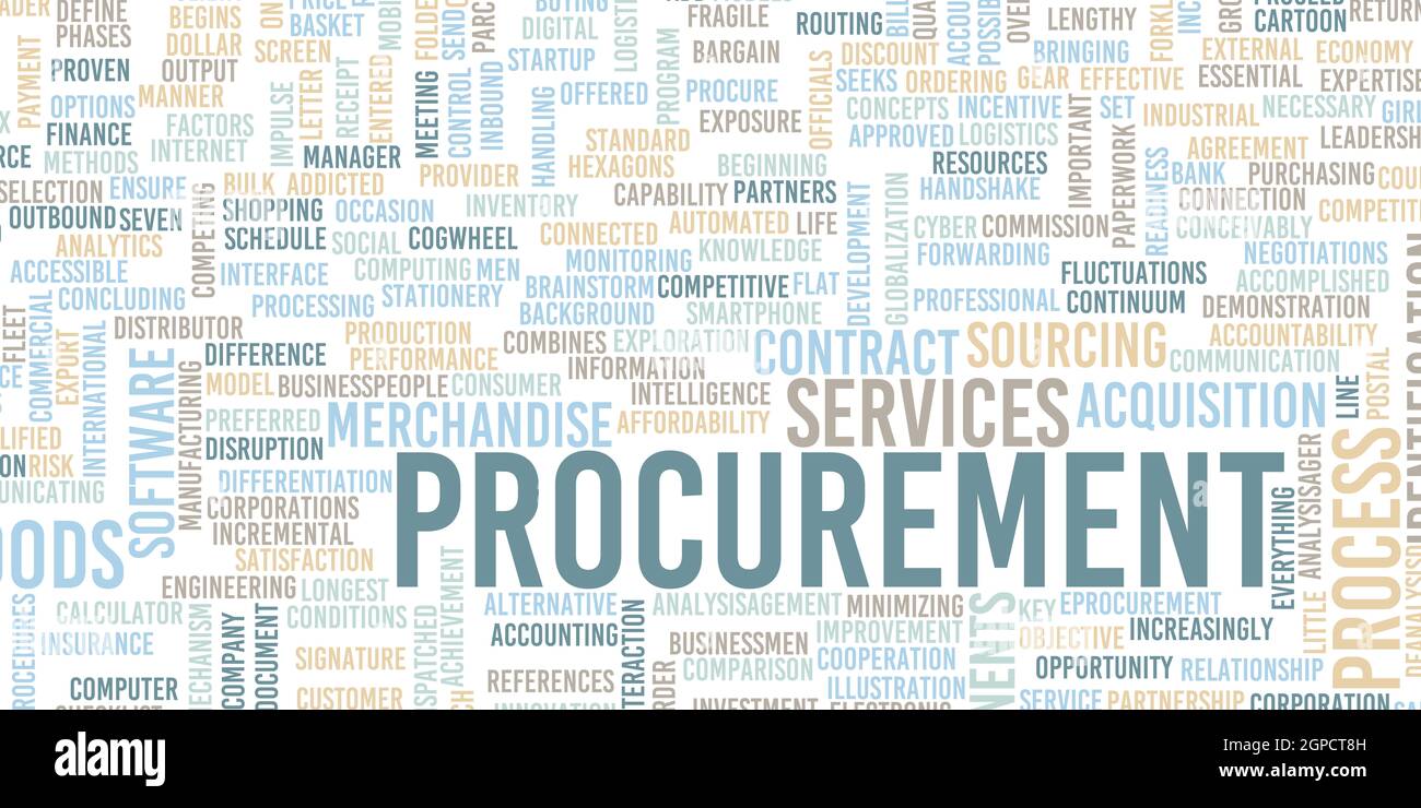 Procurement Supply Management Industry as a Business Concept Stock ...