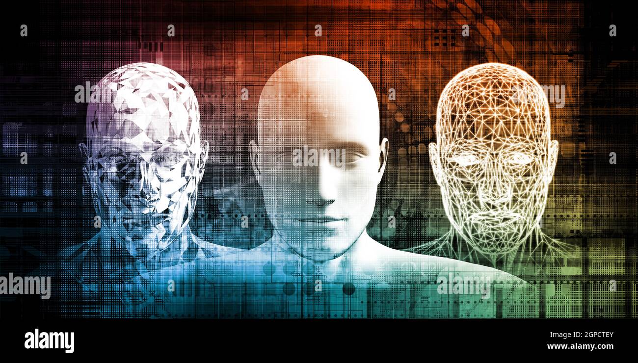 Machine Learning Healthcare and Digital Transformation Stock Photo - Alamy