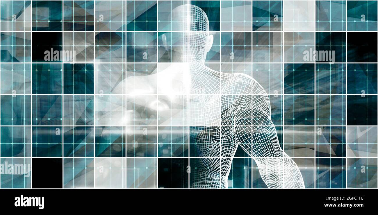 Genetic Science Research as a Medical Abstract Art Stock Photo - Alamy