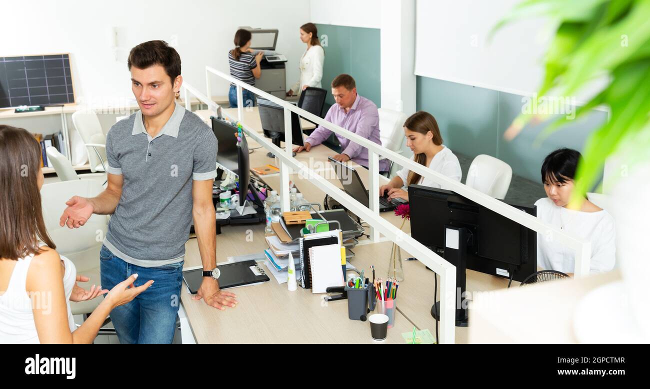 Working process in modern office Stock Photo - Alamy