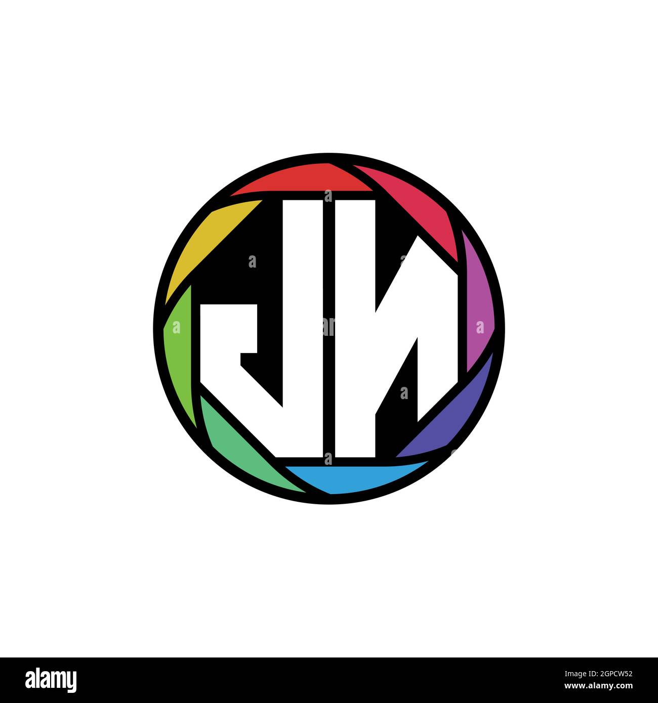 Jn letter Stock Vector Images - Alamy