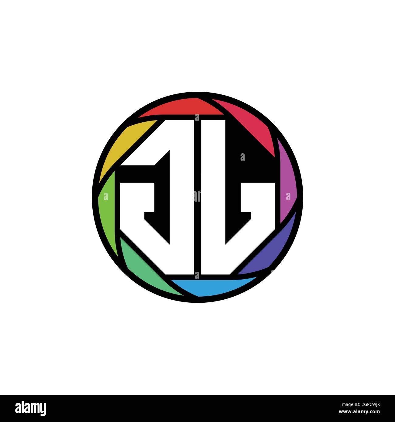 Letter j badge logo hi-res stock photography and images - Alamy