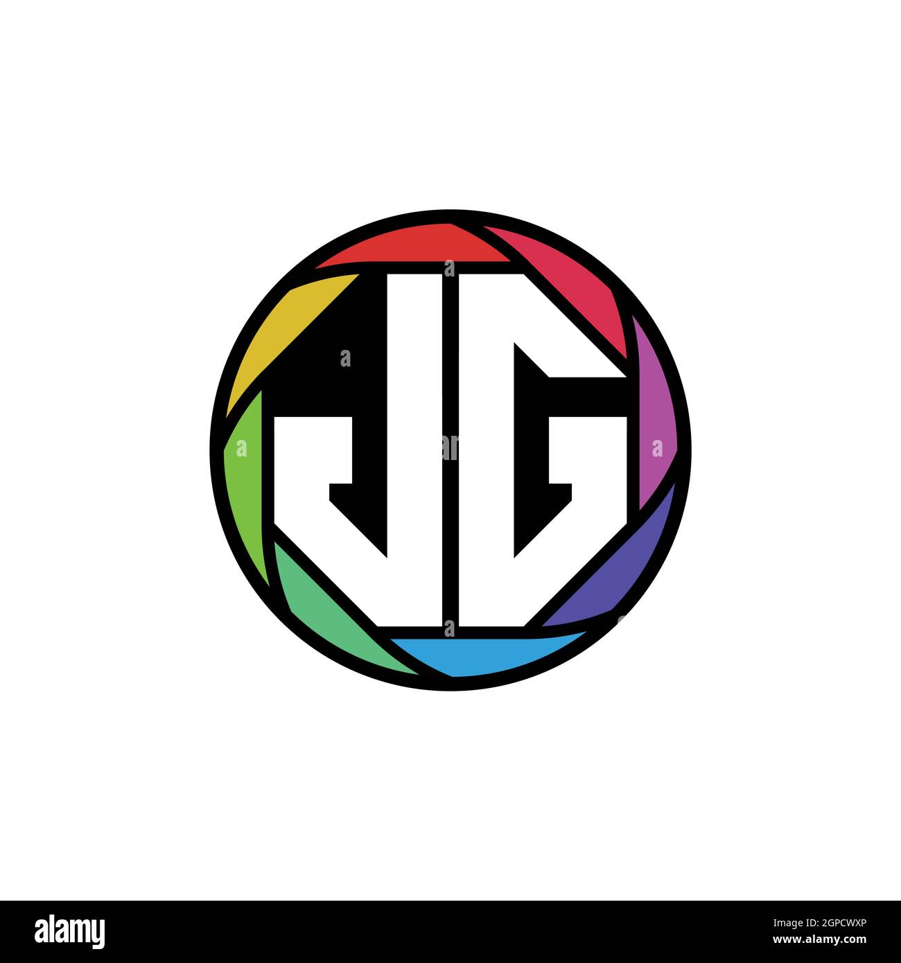 Letter jg logo hi-res stock photography and images - Alamy