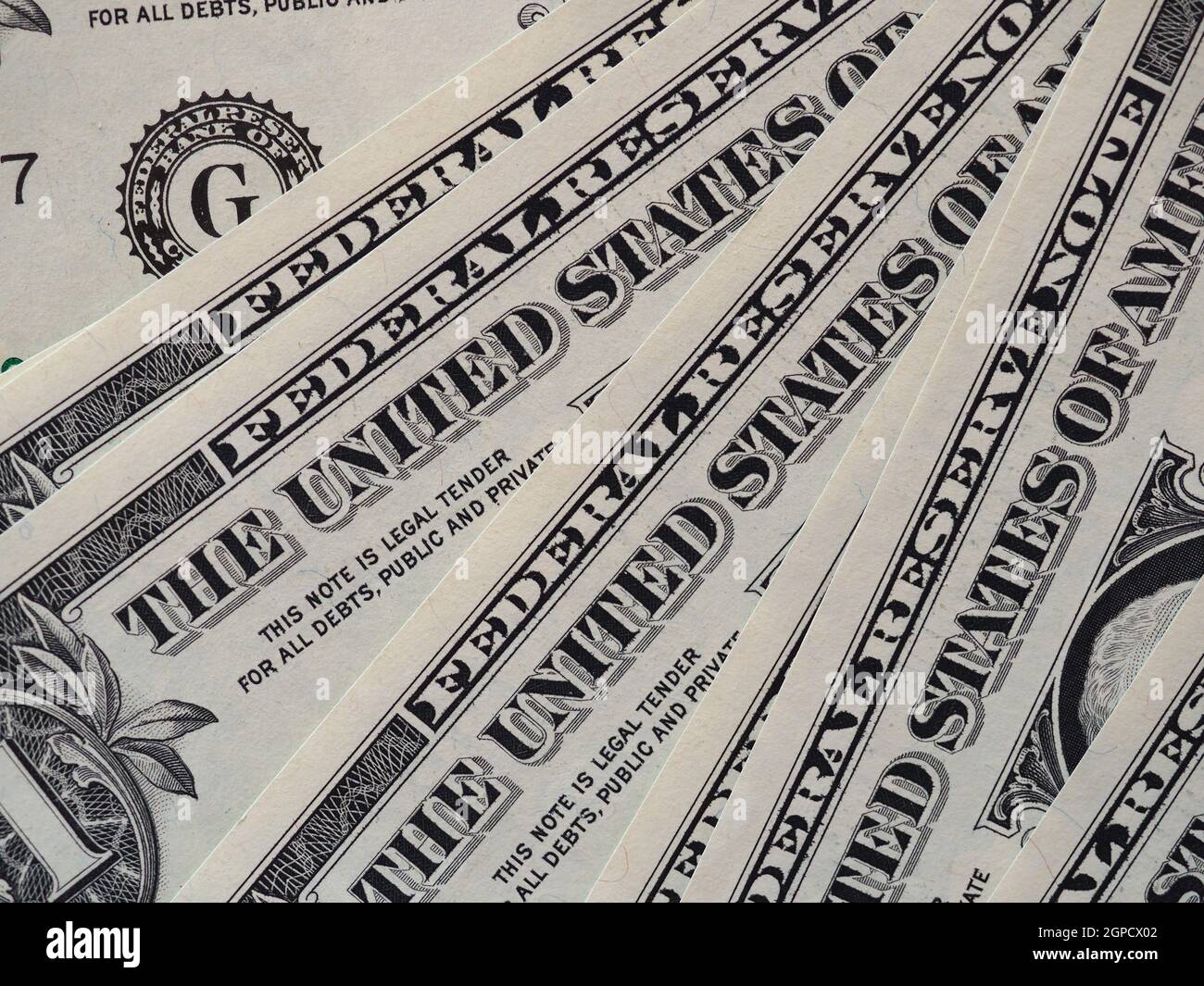 Dollar banknotes money (USD), currency of United States Stock Photo - Alamy