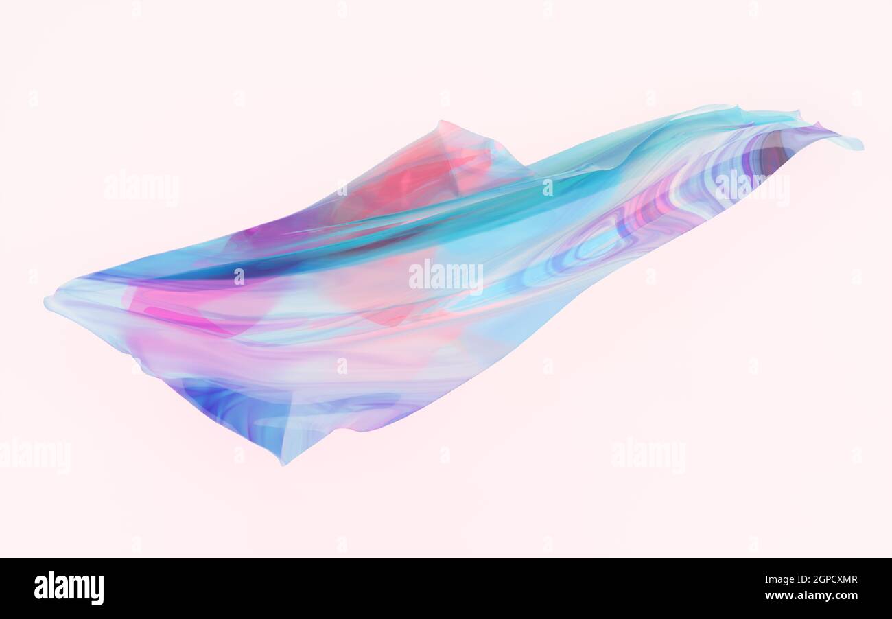 Gradient clothes with white background, 3d rendering. Computer digital ...