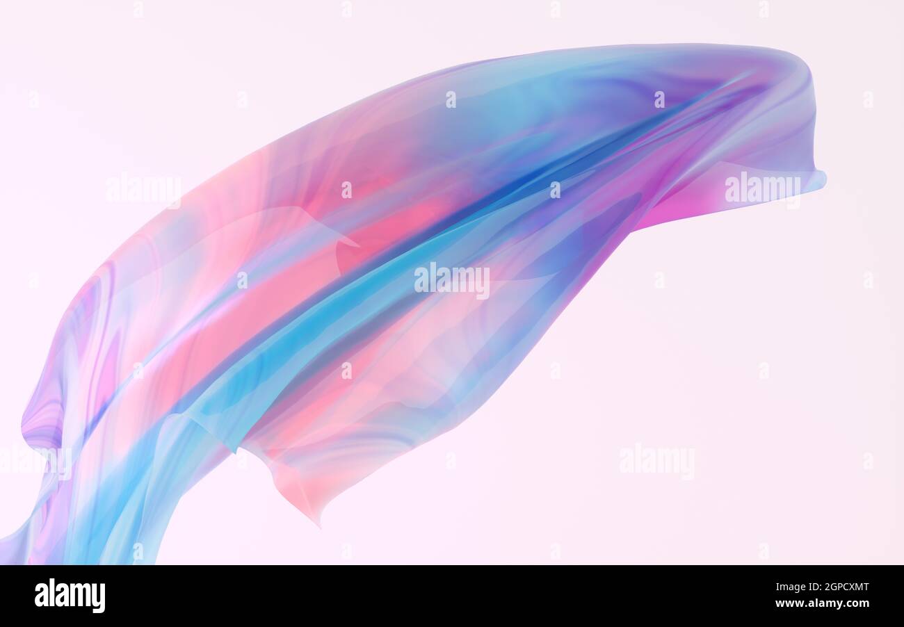 Gradient clothes with white background, 3d rendering. Computer digital ...