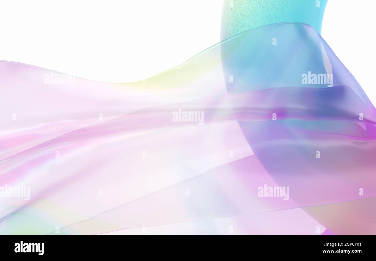 Gradient clothes with white background, 3d rendering. Computer digital ...