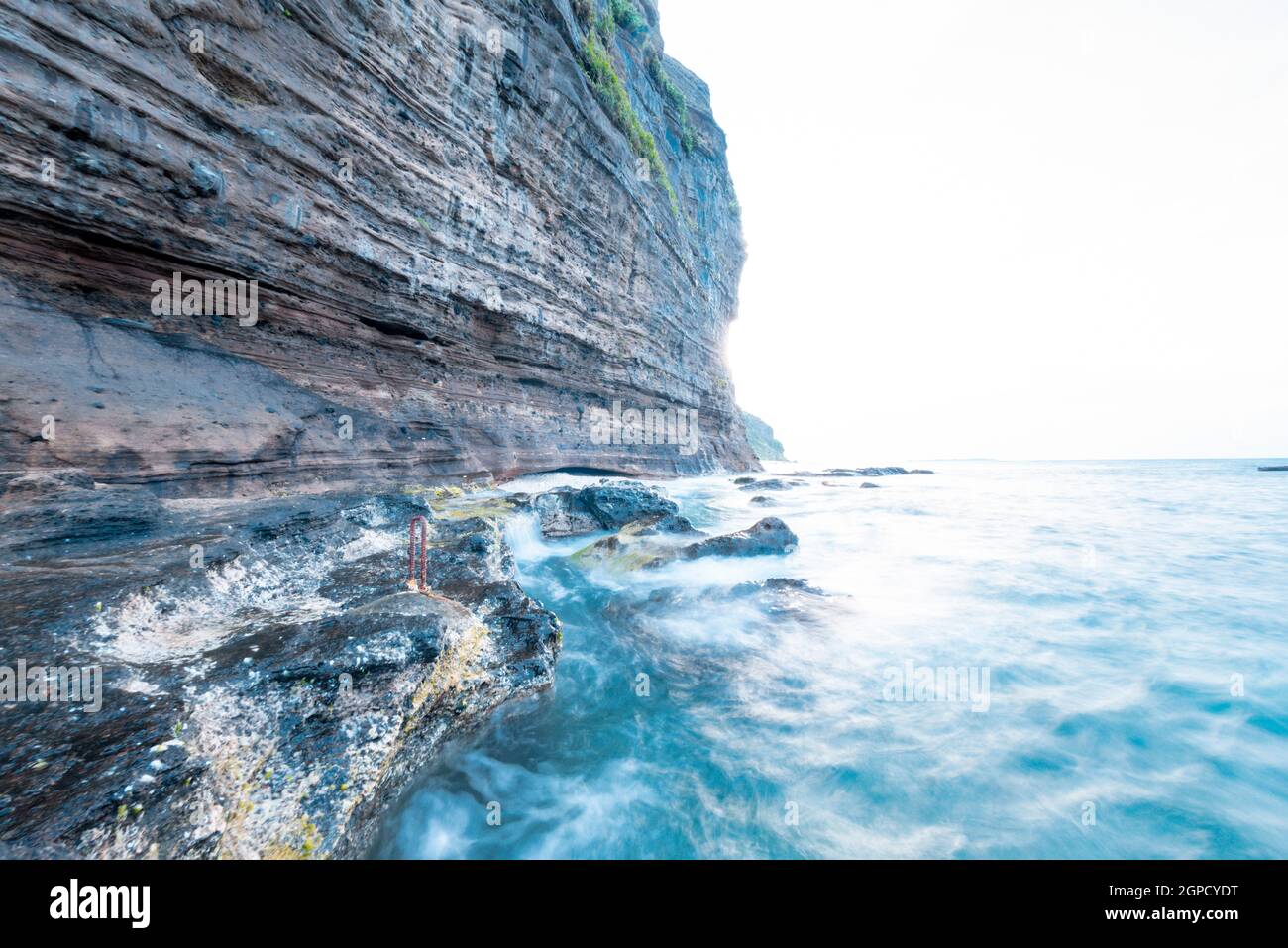 Wavy Cave with Great cliffs and the sea on Ly Son Island, Quang Ngai ...