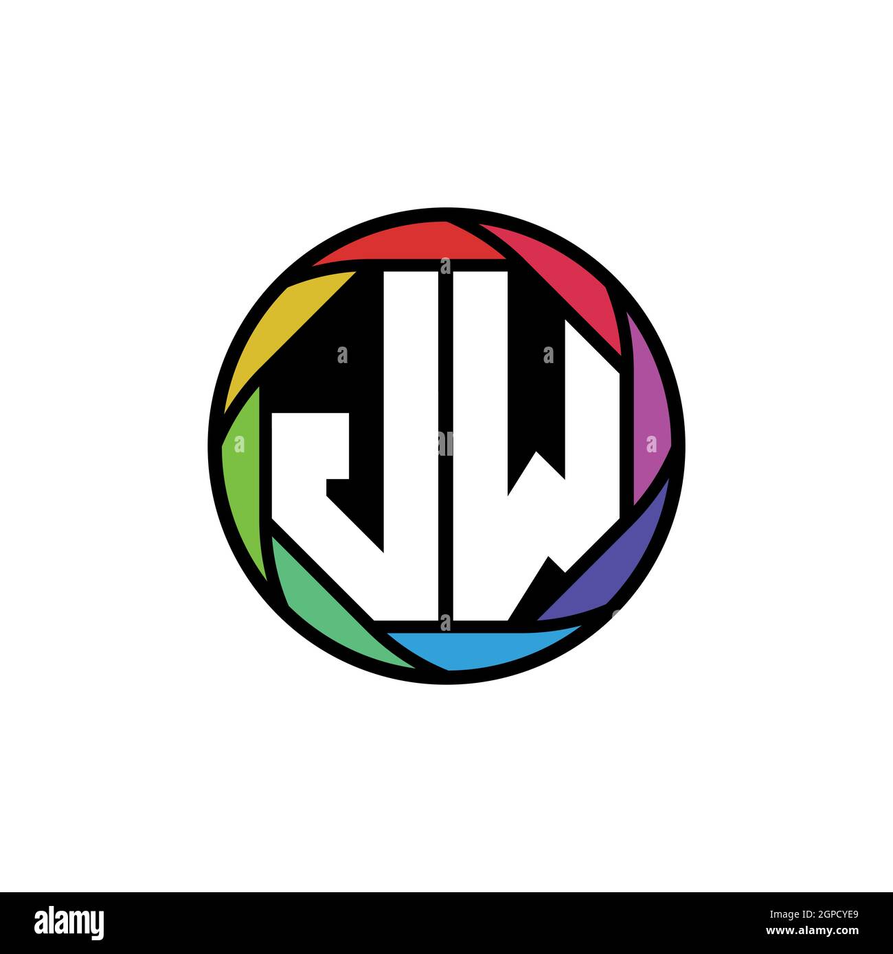 Jw monogram hi-res stock photography and images - Alamy