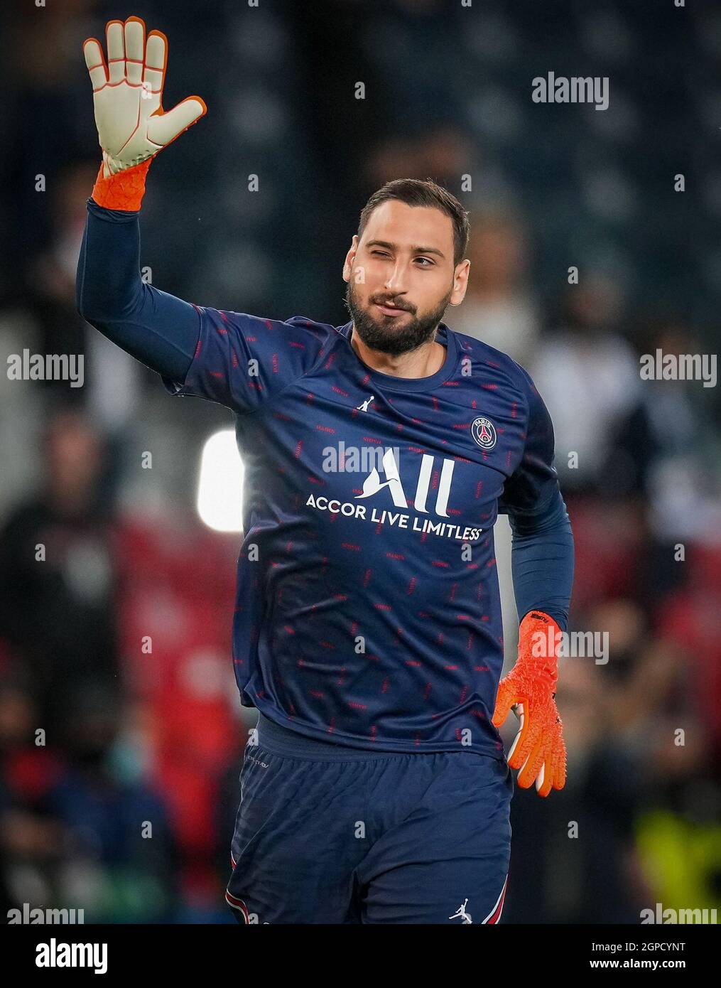Paris, France. 28th Sep, 2021. Goalkeeper Gianluigi Donnarumma of PSG ...