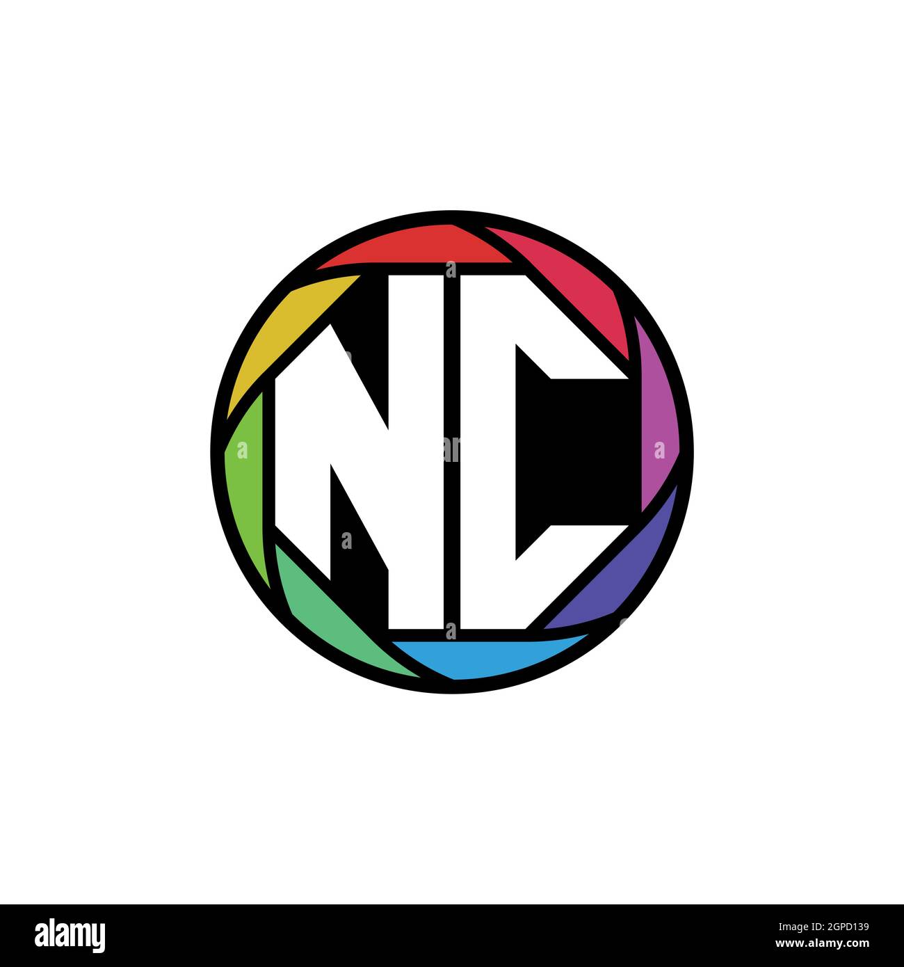 Nc monogram logo hi-res stock photography and images - Alamy