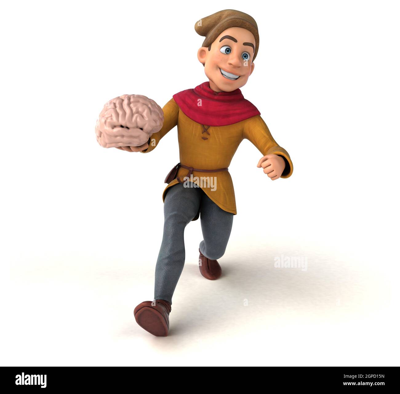3D Illustration of a medieval historical character Stock Photo - Alamy