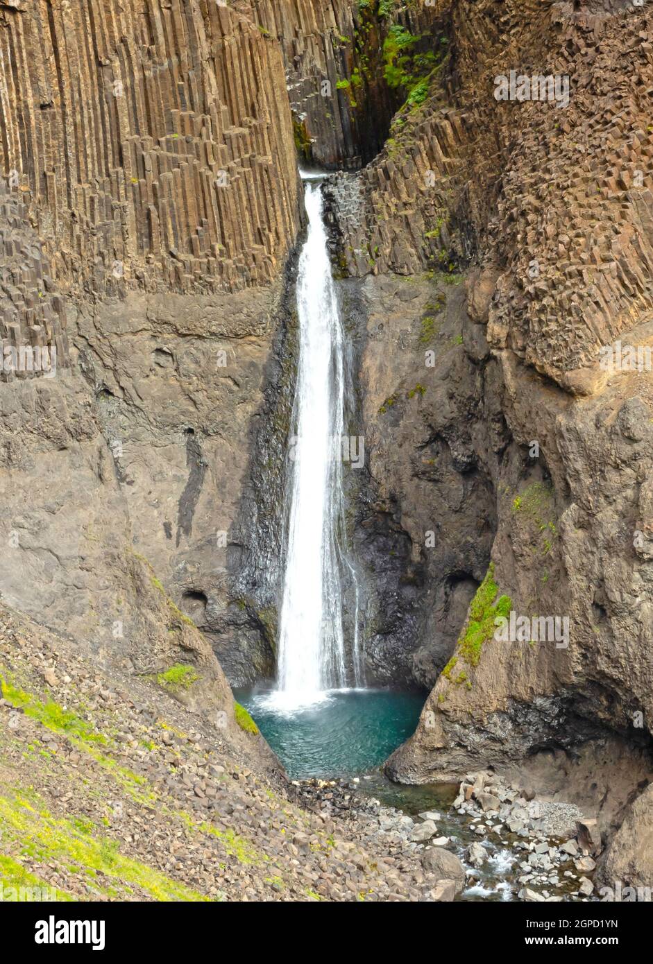 Litlanesfoss is a very beautiful small waterfall on the Iceland - It is ...