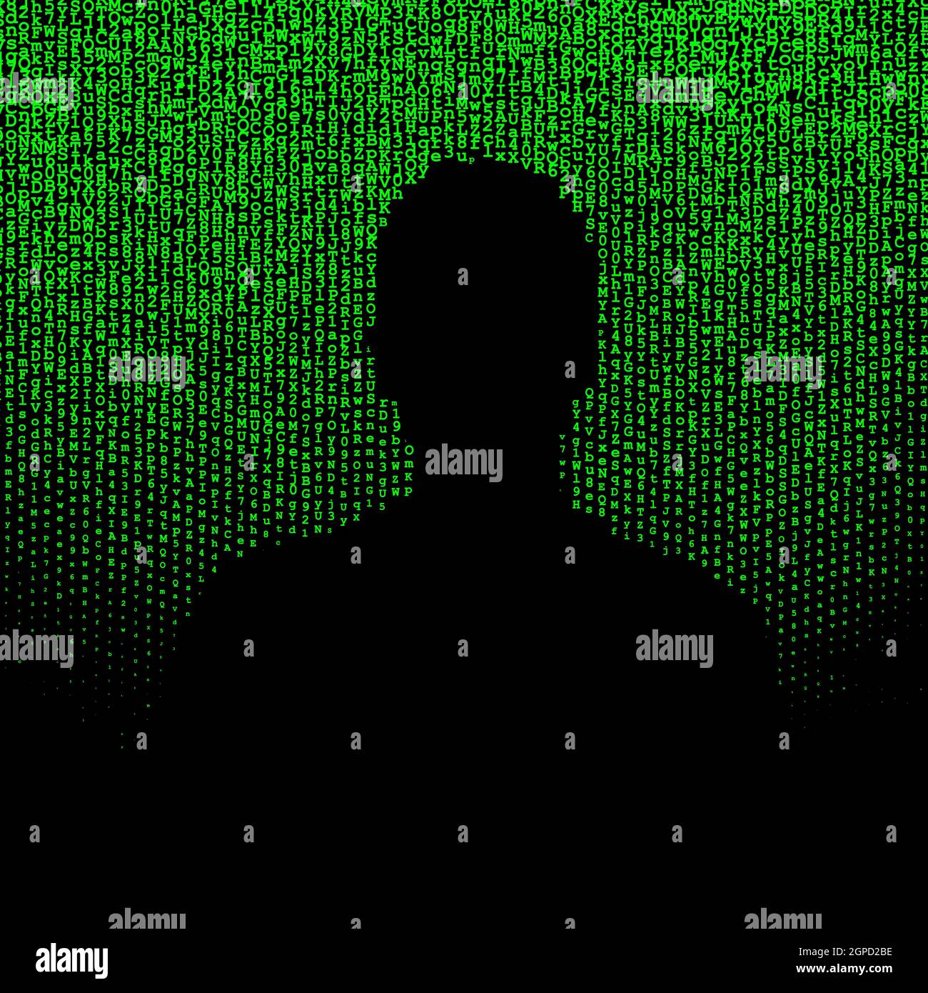 Ai artificial intelligence letters matrix hi-res stock photography and ...