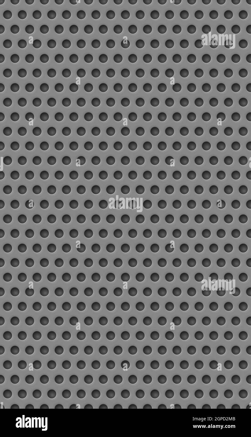 Gray perforated background, many of the same holes - Vector ...