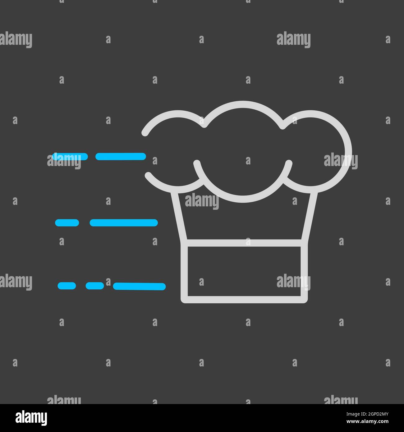 Fast delivery cook vector icon. Graph symbol for cooking web site and ...